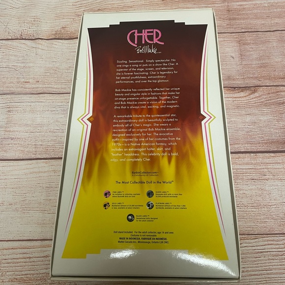 Barbie | Toys | Barbie 7s Cher Bob Mackie Collector Black Label 2007 ...